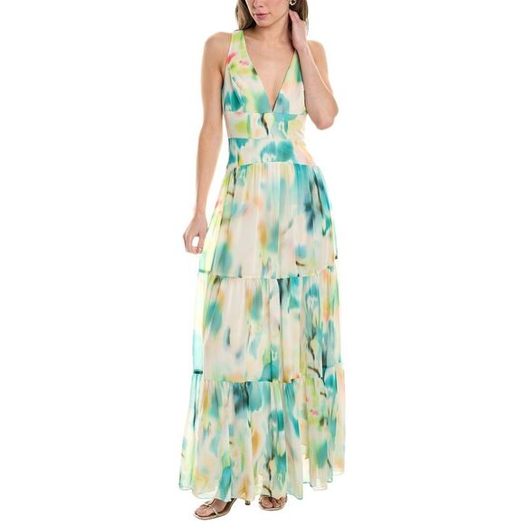 Liv Foster | Dresses | Liv Foster Chiffon Tiered Gown | Poshmark